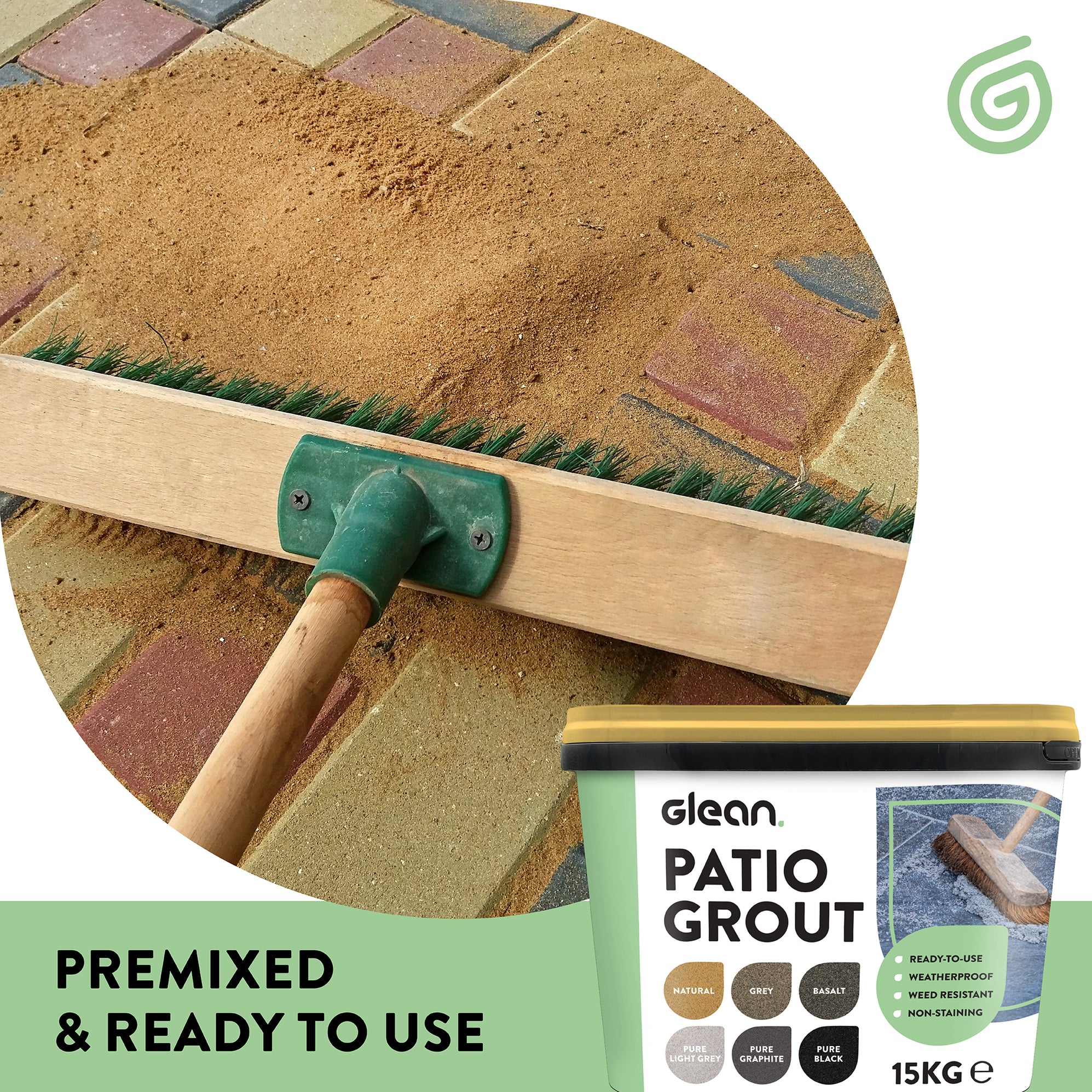 Patio Grout - Brush In Jointing Compound | GLEAN — GleanUK