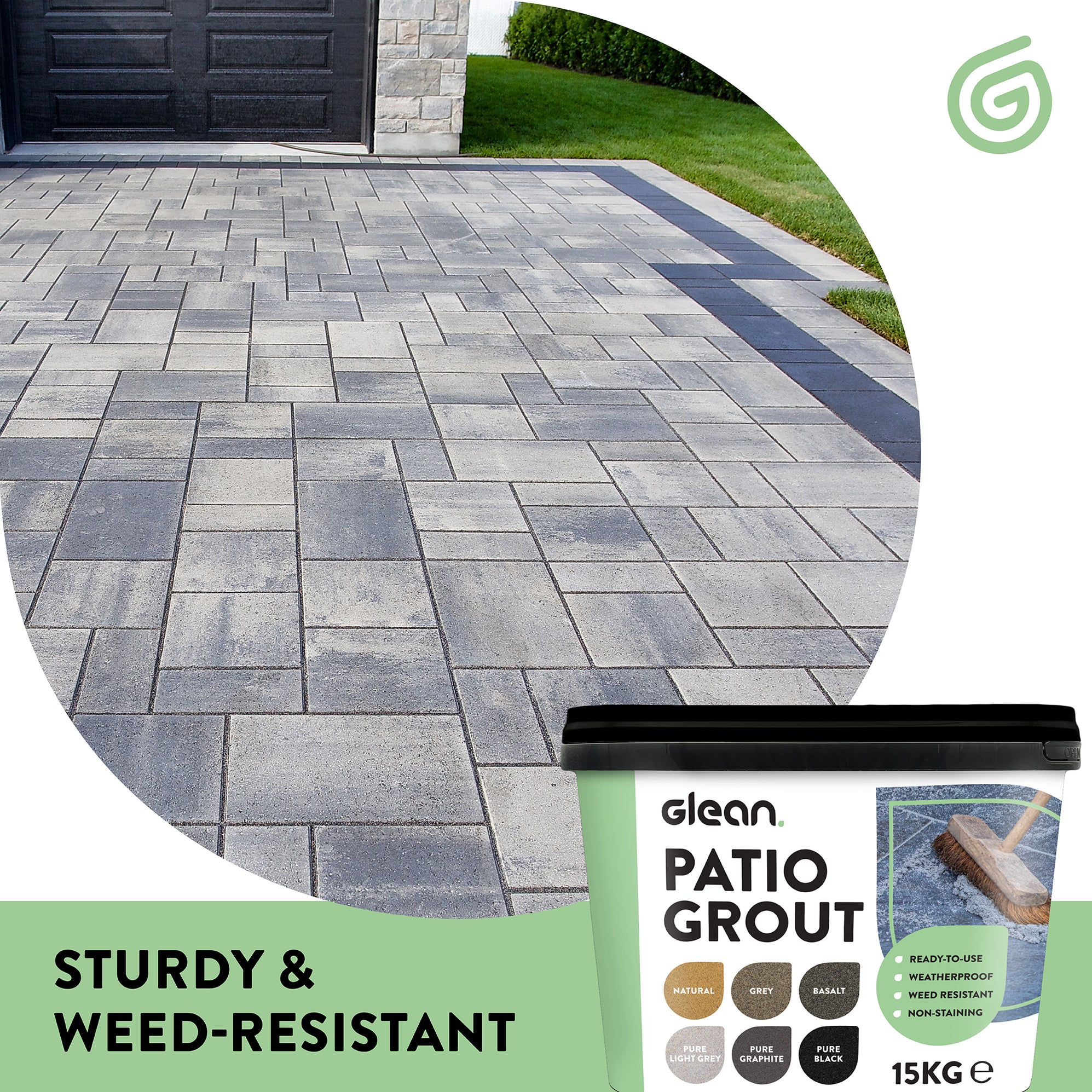 Patio Grout - Brush In Jointing Compound | GLEAN — GleanUK