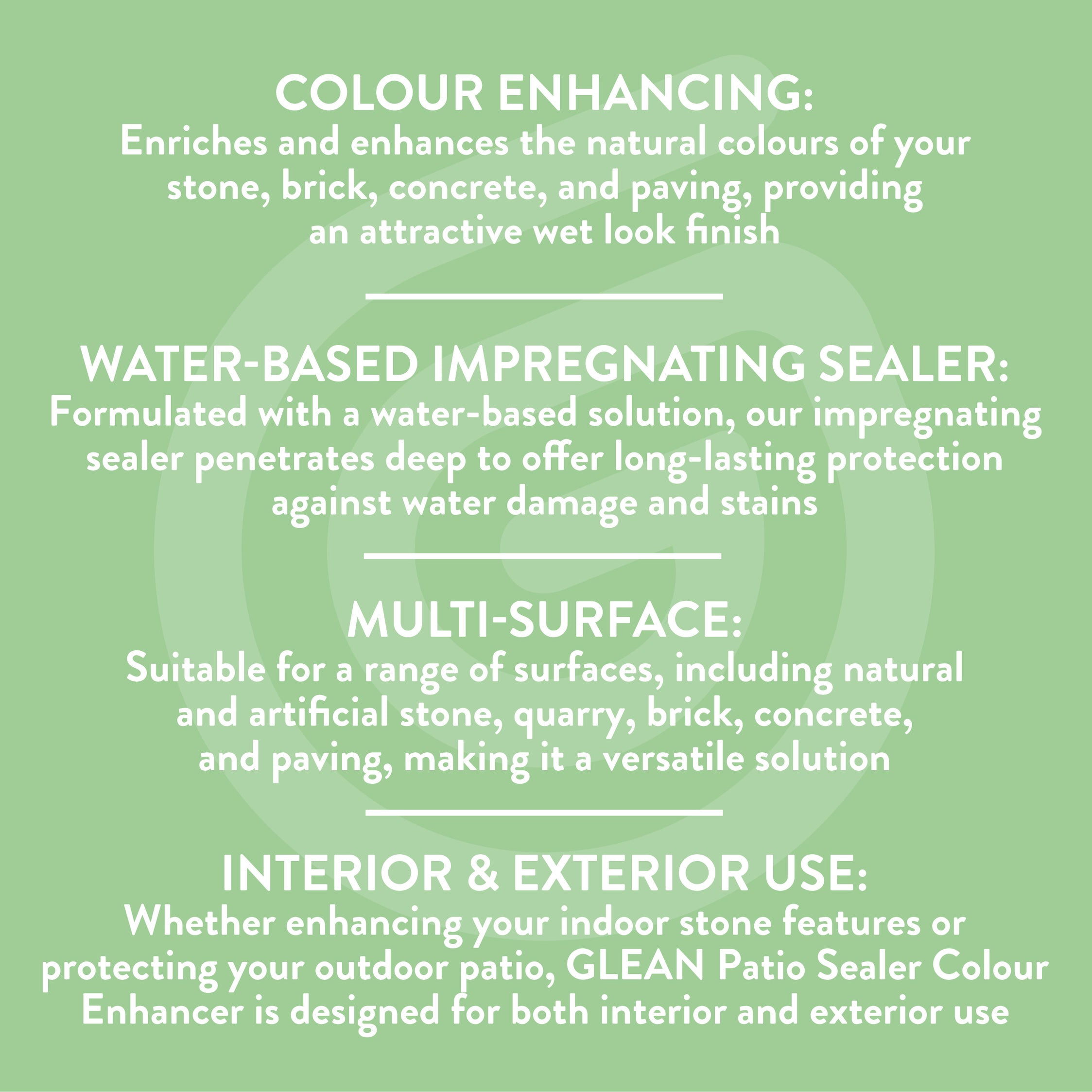 Patio Sealer | Colour Enhancing | GLEAN — GleanUK