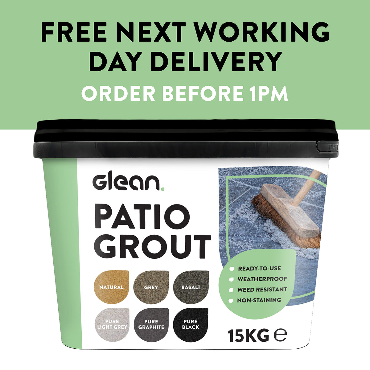 Patio Grout - Brush In Jointing Compound | GLEAN — GleanUK